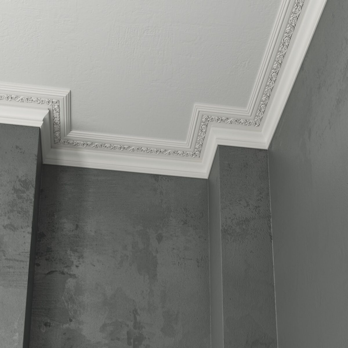 Victorian flower plate cornice - Fine Art Mouldings