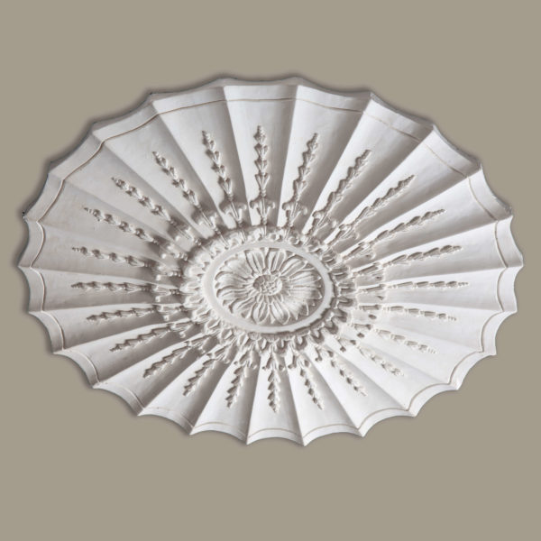 Floral Fan Ceiling Rose - Fine Art Mouldings