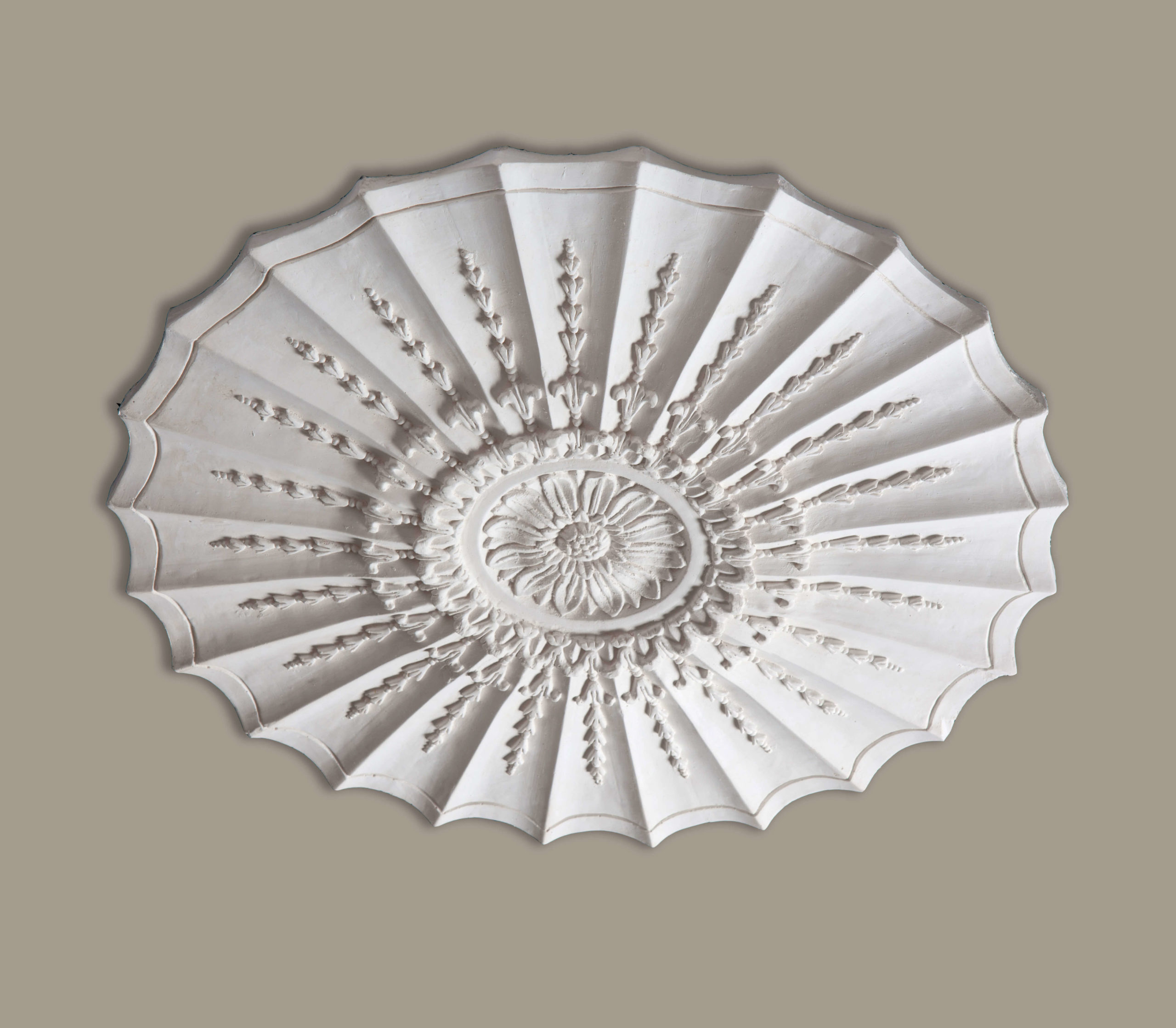 Floral Fan Ceiling Rose - Fine Art Mouldings