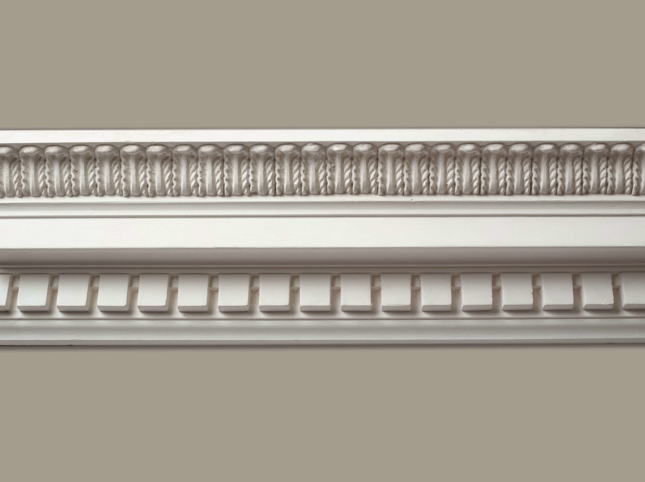 Regency Leaf and Dentil Block Cornice - Fine Art Mouldings